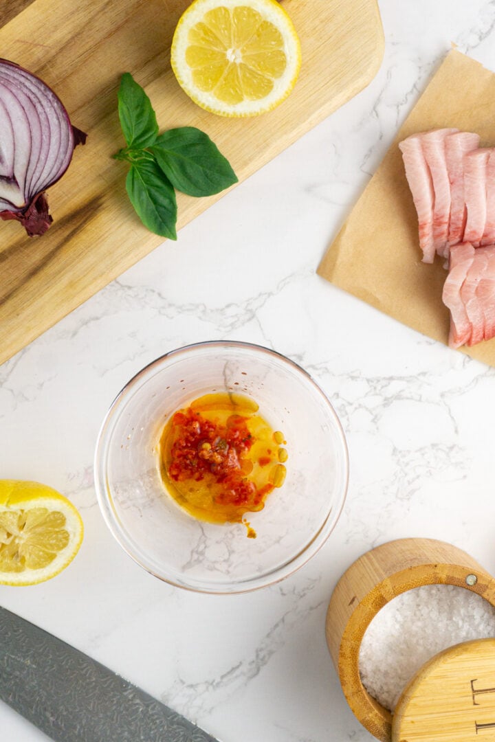 Hamachi Crudo Recipe (Yellowtail Crudo) - Fitsian Food Life
