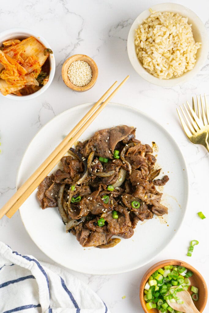 Is Bulgogi Healthy? (Healthy Korean Beef Bulgogi Recipe) - Fitsian Food ...
