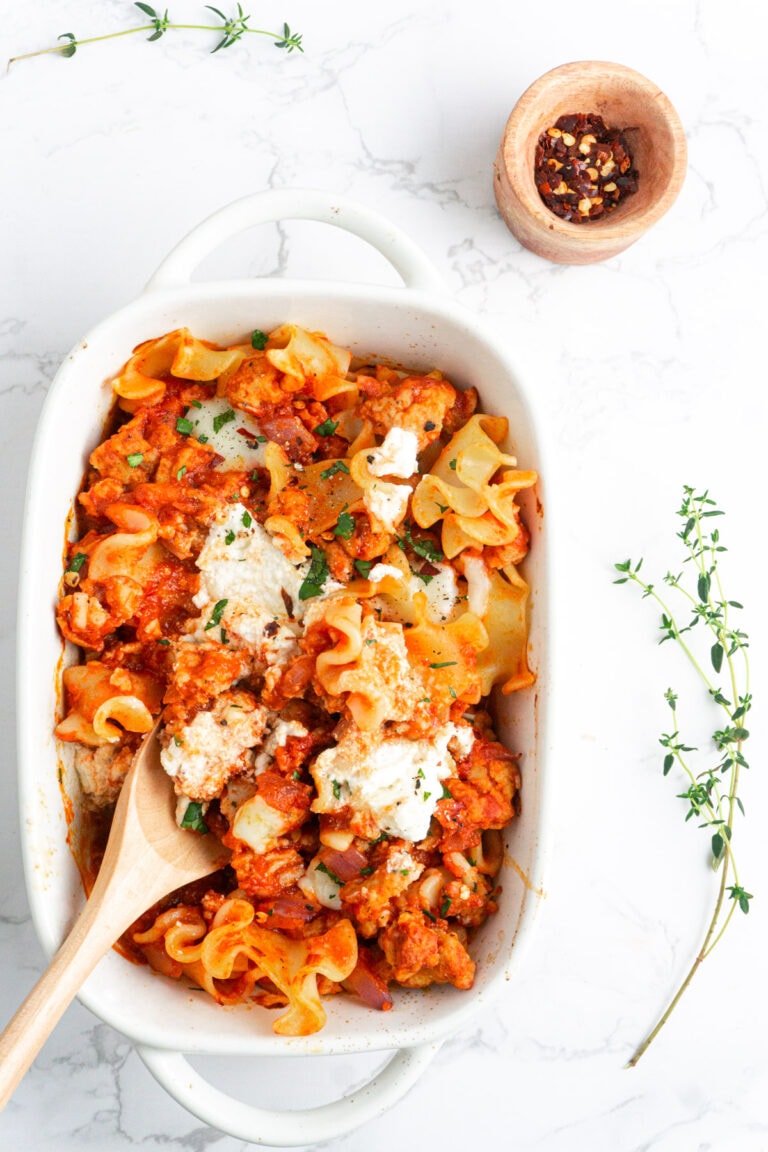 Easy Deconstructed Lasagna Recipe - Fitsian Food Life