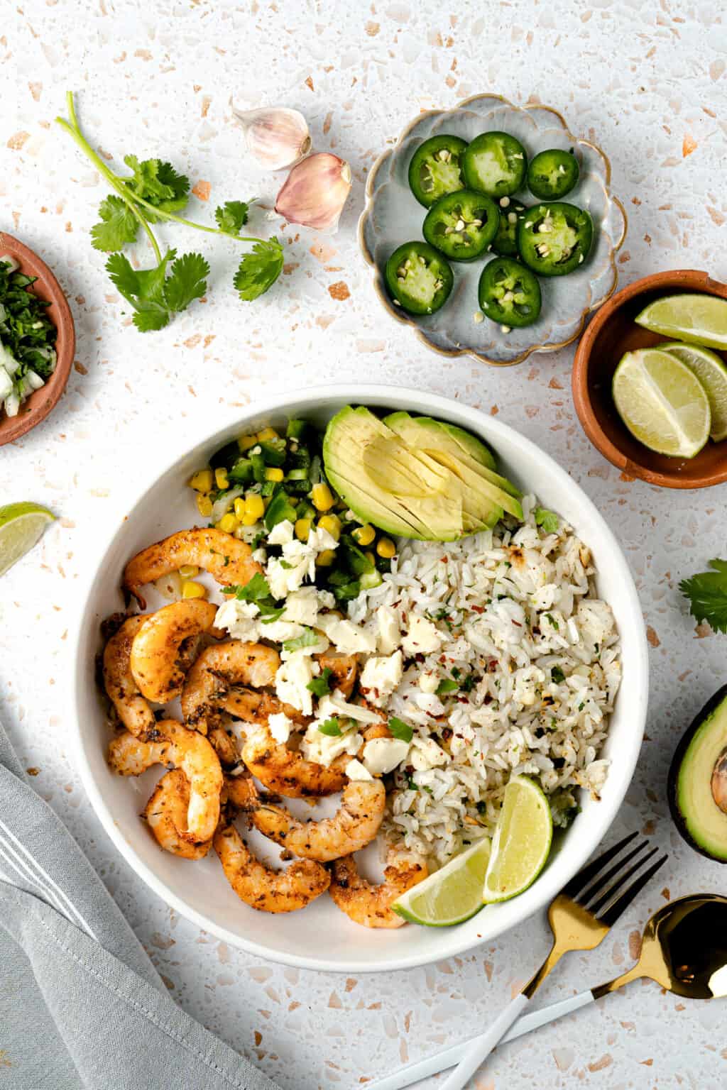 Best Shrimp Burrito Bowl Recipe - Fitsian Food Life