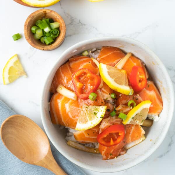 Korean Soy Marinated Salmon Sashimi (Yeoneojang) - Fitsian Food Life