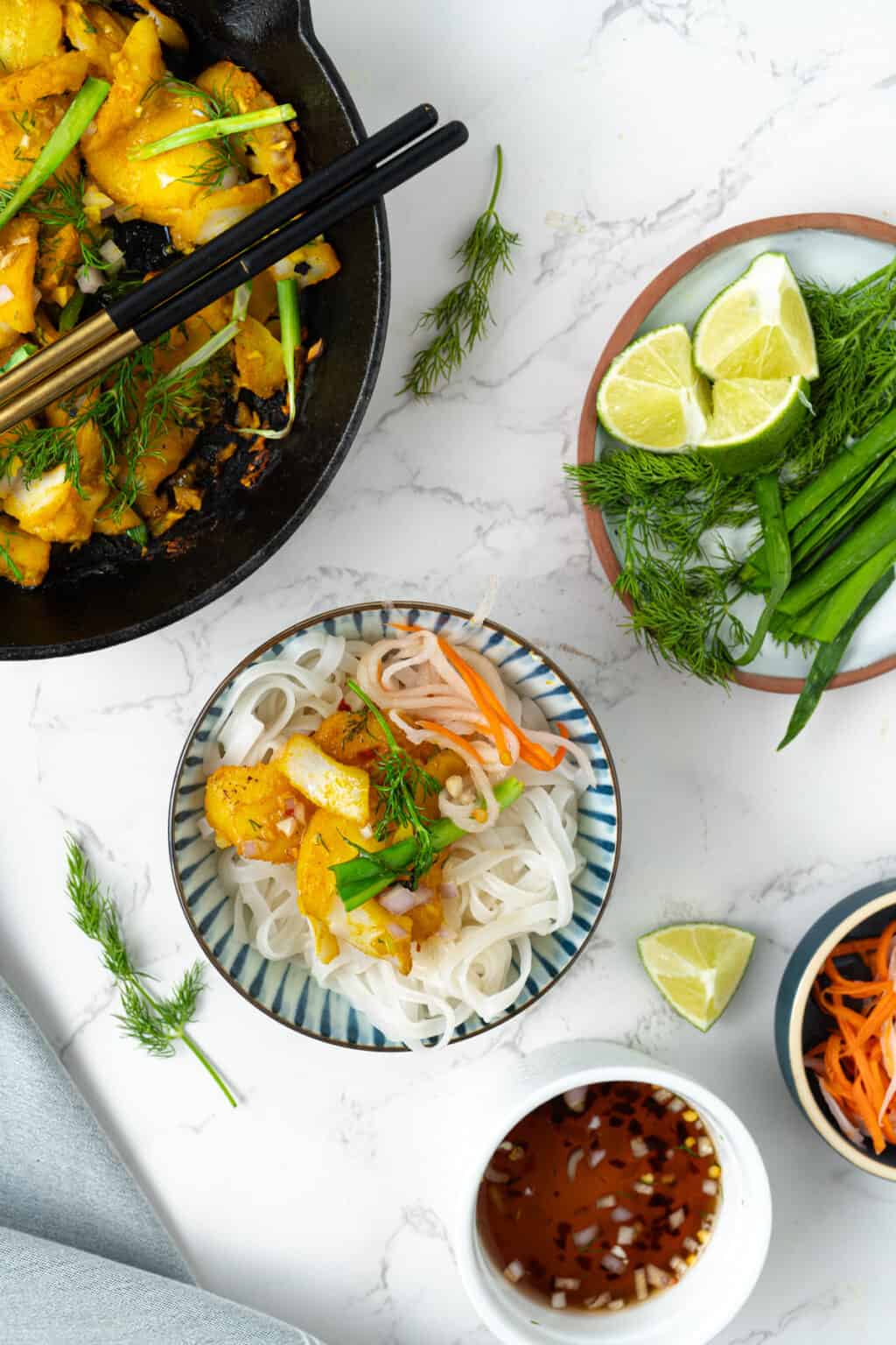 Cha Ca Va Long (Vietnamese Turmeric Fish) - Fitsian Food Life