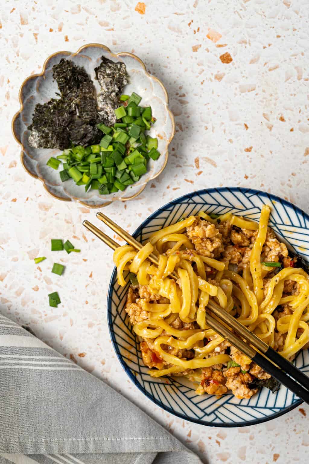 Healthy Chicken Mazemen - Fitsian Food Life